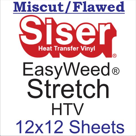 Siser Stretch Htv Miscutflawed Black Clearance