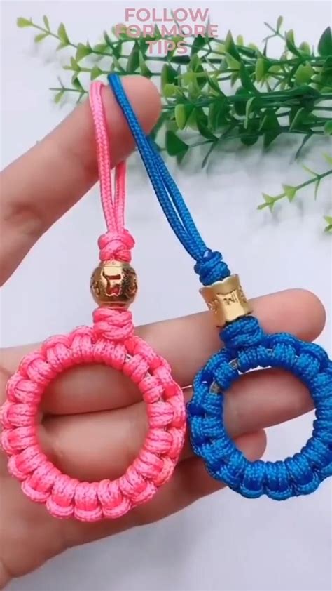 Diy Beautiful Keychain 😍 ️ In 2025 Keychain Diy Easy Diy Keychain Keychain Craft