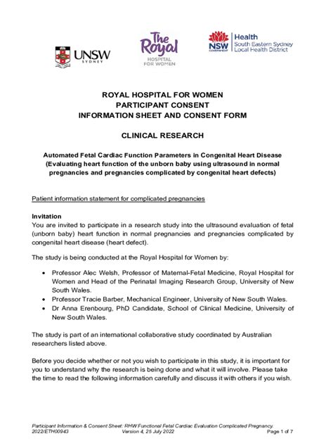 Fillable Online Automated Fetal Cardiac Function In Babies Affected By