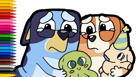 How To Draw Bluey And Bingo Easy