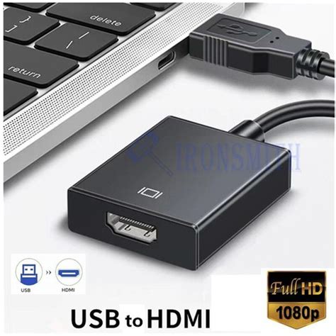 Hd 1080p Usb 30 To Hdmi Video Cable Adapter For Pc Laptop Hdtv Lcd Tv Converter Ebay
