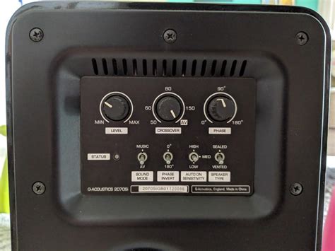 Q Acoustics 2070 Si Active Subwoofer Class D Amplifier Audio