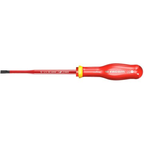 Facom At4x100tve Protwist Screwdriver Insulated To 1000v For Slotted Screws 4 X 100 Mm Klium