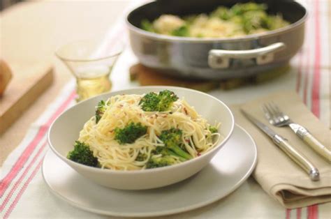 Broccoli With Feta Angel Hair Pasta Recipe Angel Hair Pasta With