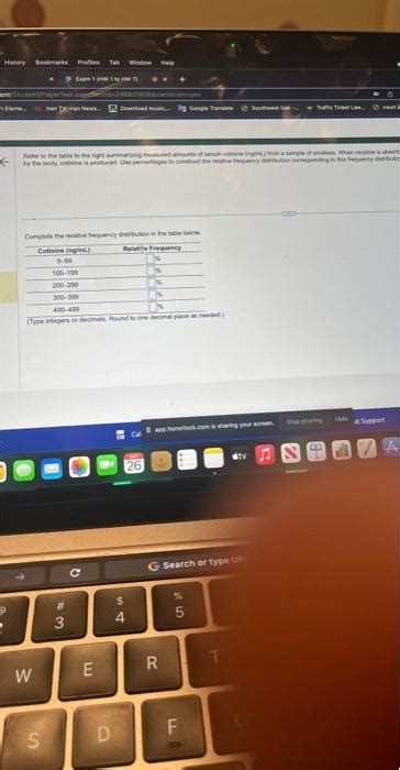 Solved \begin{tabular}{|cc} \hline Cotinine (ng/mL) & | Chegg.com