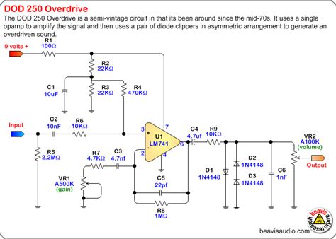 Dod 250 Schematic Electronic Circuit Diagram