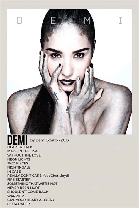 Demi Lovato Album Poster Artofit