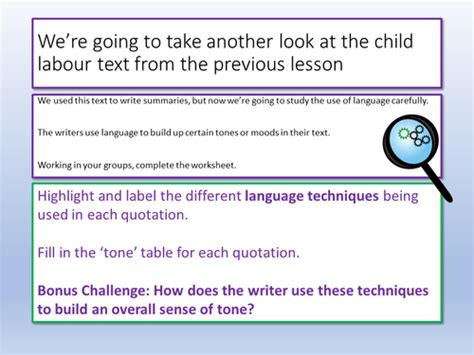 Ks3 Language Analysis Teaching Resources