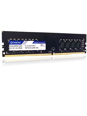 Timetec 32GB KIT 2x16GB DDR4 2133MHz PC4 17000 Non ECC Unbuffered 1 2V CL15 2Rx8 Dual Rank 288