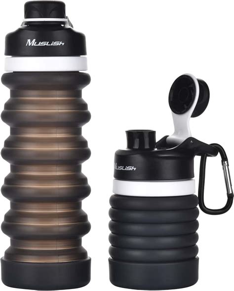Lovskoo 500ml Collapsible Water Bottles Silicone