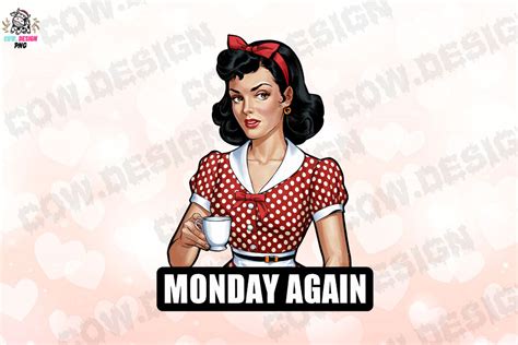 Monday Again Clipart Png Graphic By Cowdesign · Creative Fabrica