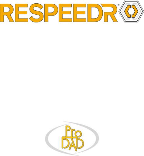 Bedienungsanleitung Prodad Respeedr V1 Seite 1 Von 24 Deutsch