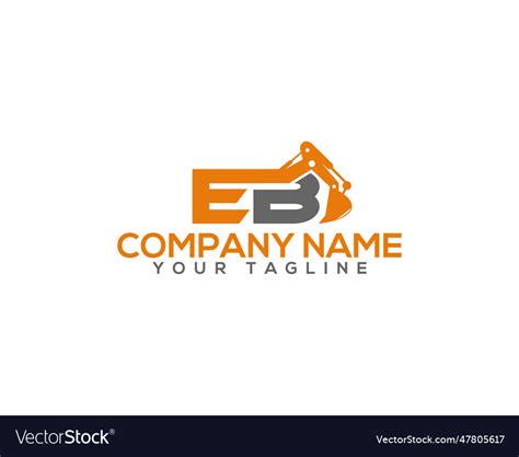 Letter Construction Logo Royalty Free Vector Image