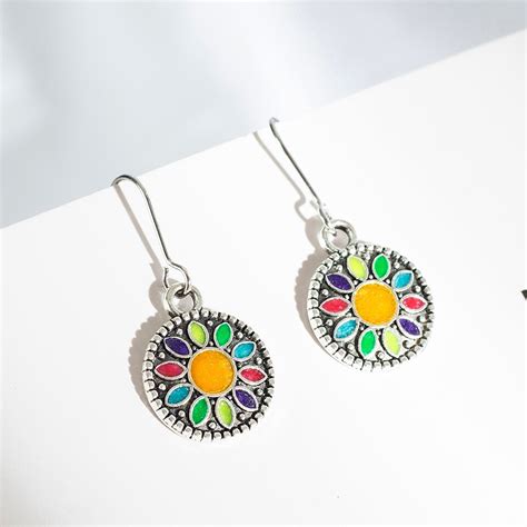 Big Water Earrings Indian Jewelry Suit Ethnic Colo Grandado