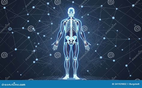 Graphic Conceptual Illustration Of The Nervous System In Humans With