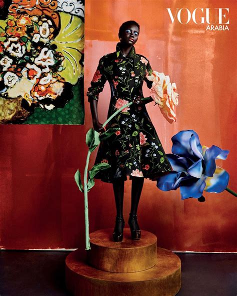 Art By Rashid Al Khalifa And Flowers Fashion In Vogue Arabia — Anne Of