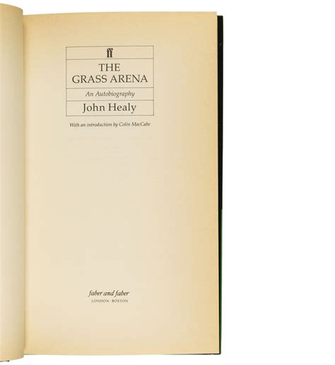 The Grass Arena An Autobiography With An Introduction By Colin Mccabe