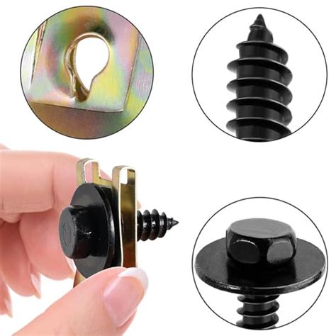 Kit 100 Pièces Fixations Auto Universel Vis De Soubassement Vis D