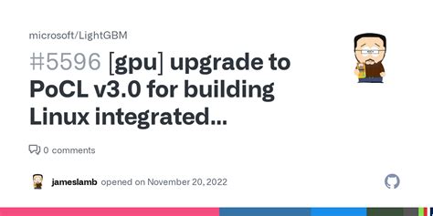 Gpu Upgrade To Pocl V30 For Building Linux Integrated Opencl Wheels · Issue 5596 · Microsoft