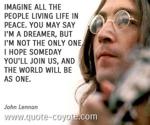 John Lennon Quotes Imagine Quotesgram