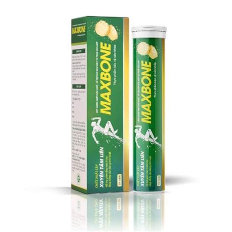 Max Bone Effervescent Tablets Support Relief Bone Joint Muscle Back Knee Frozen Shoulder