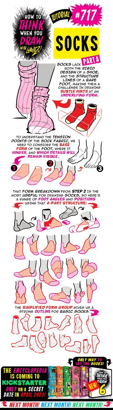 How To Think When You Draw Socks Tutorial Comic Tutorial Drawing