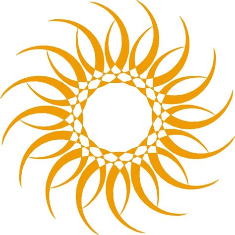 Sun Shaped Design Elementeps Royalty Free Stock Svg Vector