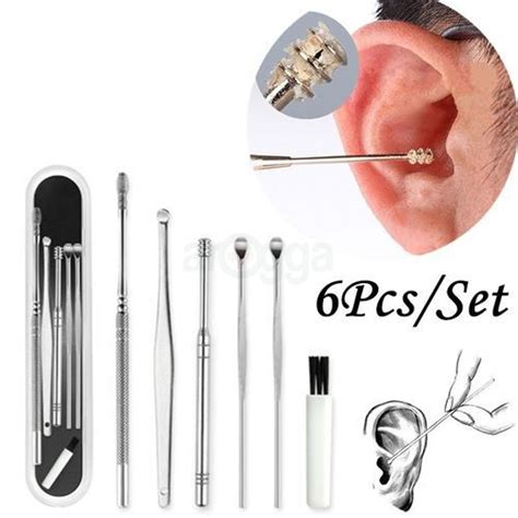 Ear Pick Set Portable Ear Cleaner Set Stainless Steel Earpick Ear Wax