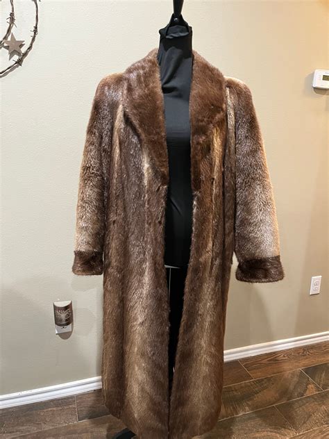 Vintage Beaver Fur Coat Brown Beaver Fur Coat Beaver Fur Vintage Fur Coat Vintage Beaver Fur