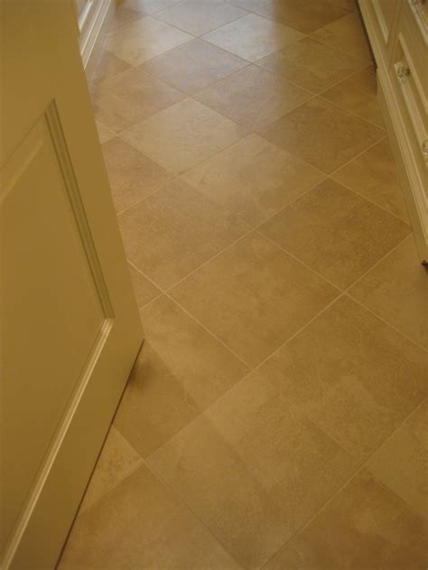 Diagonal Tile Pattern In The Master Bath This Is How Ours Is Thanks To Kevin Patterned Floor