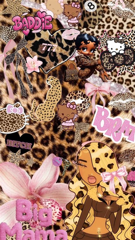 Hello Kitty Cheetah Print Wallpaper