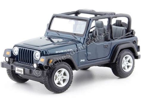 Cochesdemetales 2003 Jeep Wrangler Rubicon Azul 127 Maisto 31245