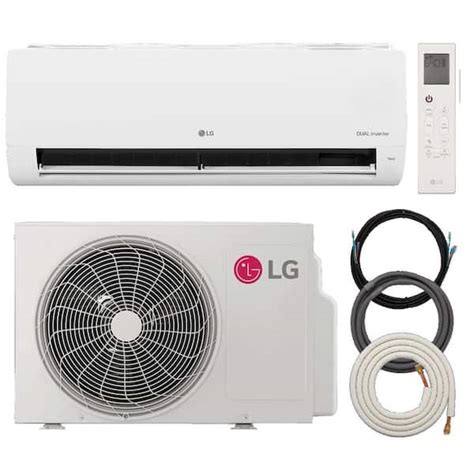 Lg 9 000 Btu 21 Seer2 Wi Fi 1 Zone Ductless Mini Split Heat Pump Air Conditioner 115v The Home