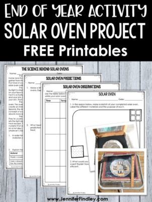 Solar Oven Project With Free Printables