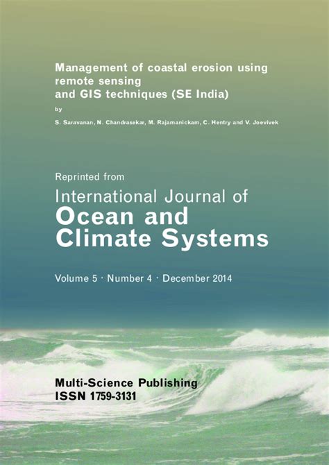 management of coastal erosion using remote sensing and gis techniques