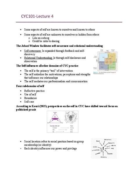 Cyc 101 Lecture 4 Cyc101 Lecture 4 The Self Oneclass