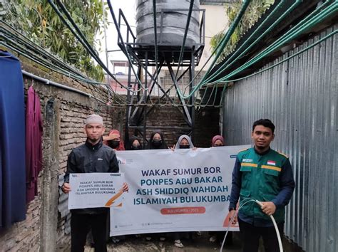 Pengeboran Sumur Bor Rampung Untuk Santriwati Ponpes Abu Bakar Ash Siddiq Bulukumba Wahdah