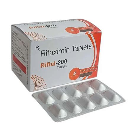 Rifaximin 200 Mg Tablets At ₹ 175stripe Rifaximin Tablets In