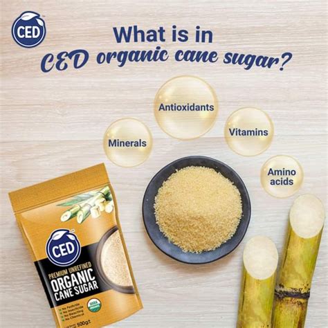 Ced Premium Unrefined Organic Cane Sugar 500gm 850gm Shopee Malaysia