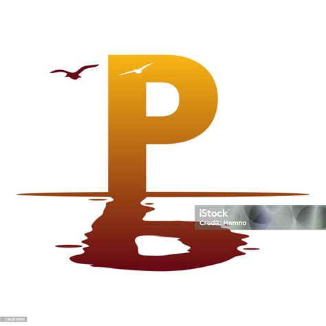 Letter P Sunnet Logo Stock Illustration Download Image Now Abstract
