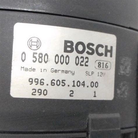 00 04 Porsche Boxster 986 Cold Air Injection Smog Pump Oem 00 03 911