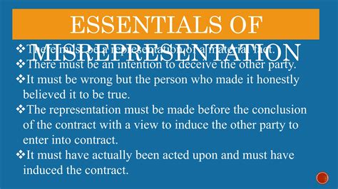 Fraud And Misrepresentation Vitiating Free Consentpptx