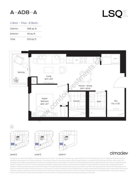 Floor Plan Lsq1 Condos 14 Condo Investments