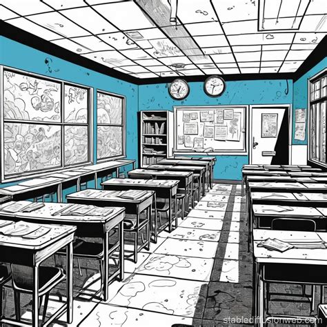 Learning To Dive In An Abandoned Classroom Stable Diffusion Online