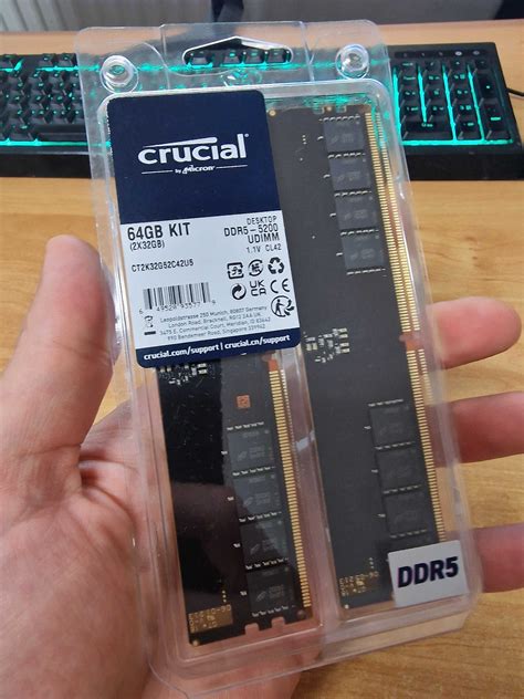 Kit 64gb Ram Ddr5 2x32 Nou Sigilat Crucial 5200mhz Sibiu • Olxro