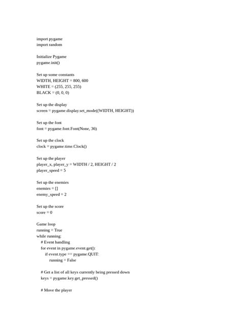 pygame game pdf