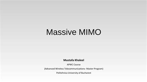 Massive Mimo Ppt
