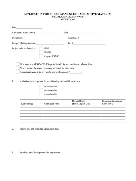 Fillable Online Protocol Application Form Pdf Fax Email Print Pdffiller