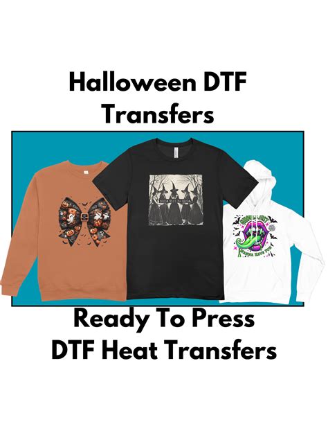 Halloween Dtf Transfers Ready To Press Cute Tees For All Dtf