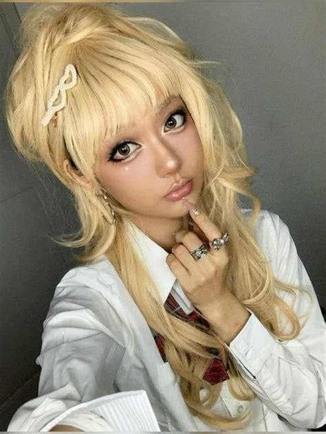 Xiaohongshu Id 1180182195 Gyaru Makeup Gal Inspiration Inspo Idea
